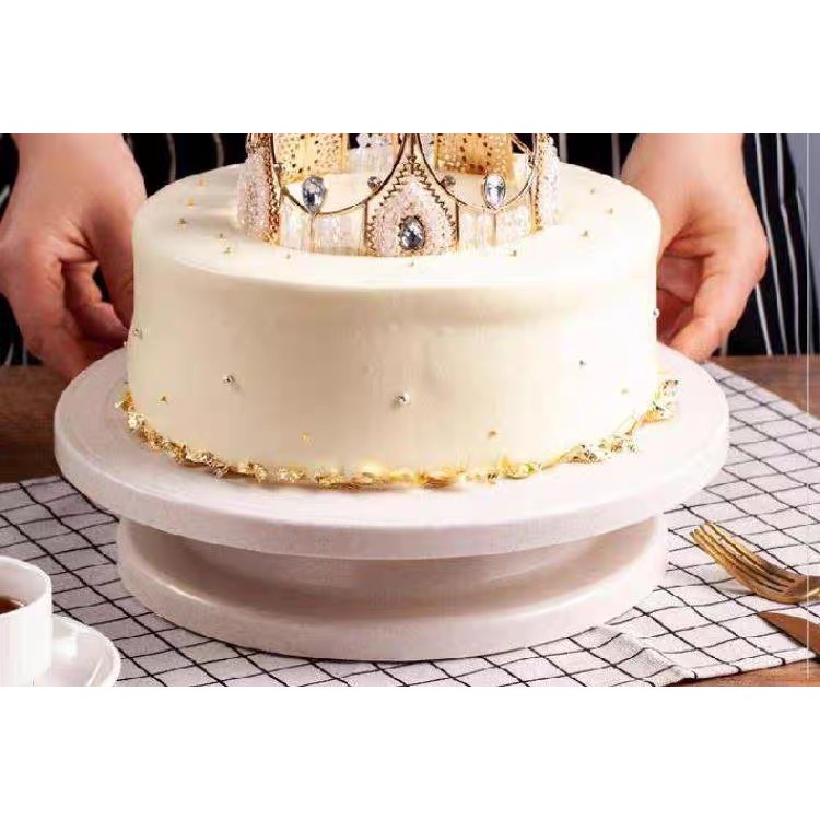 Cake turn table plastic plastic table tap durable | Shopee Philippines