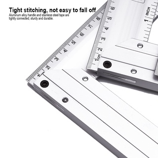 Harden 250,300,400mm Aluminum Try Square (Professional) L Shaped Tri ...