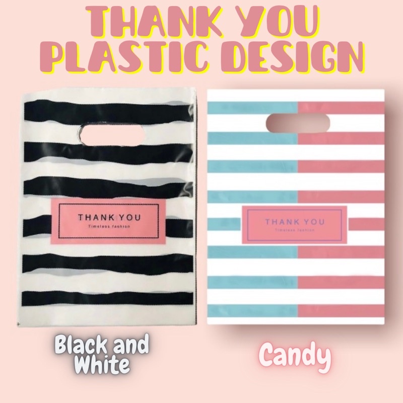 Printed Thank You Plastic Bag (25pcs) | Shopee Philippines