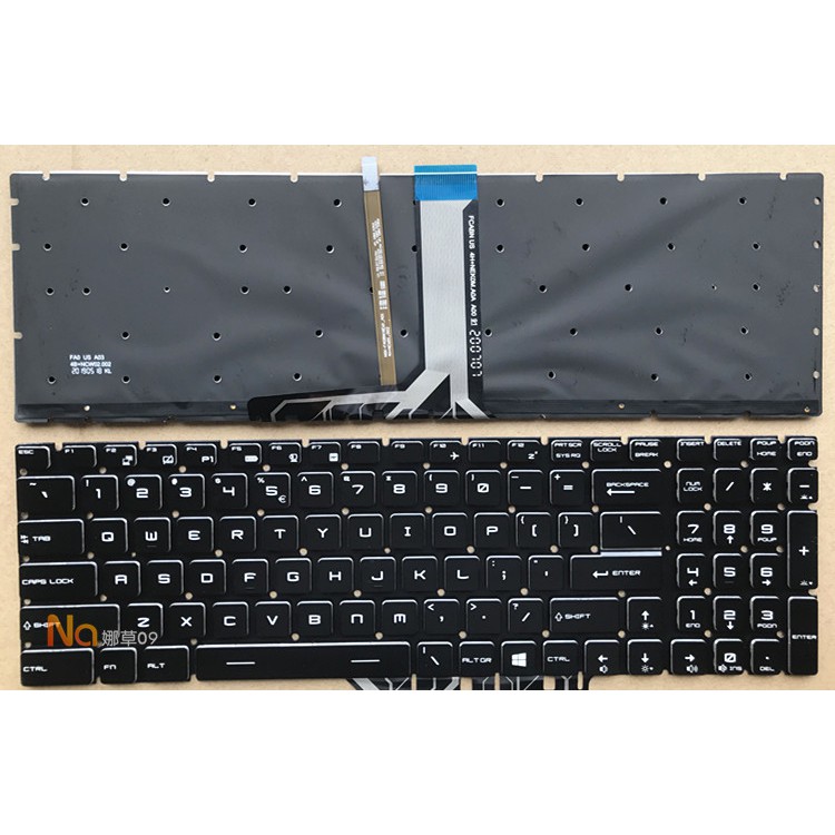 MSI MS-16U6 MS-16U1 GP65 GE75 GP75 MS-17E7 GF75 MS-17F4 keyboard ...