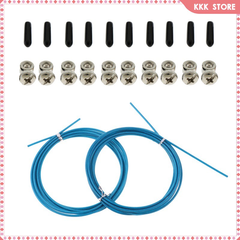 5 Sets Replacement Adjustable and End Caps, Replacement Jump Rope Cable ...