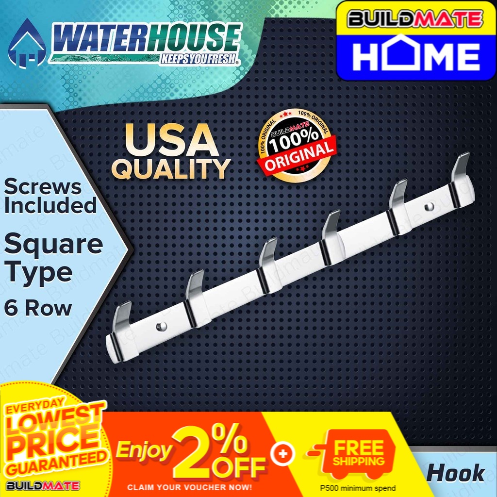 Buildmate Home x WATERHOUSE by Powerhouse 6 Hanger Row Hook Stainless ...