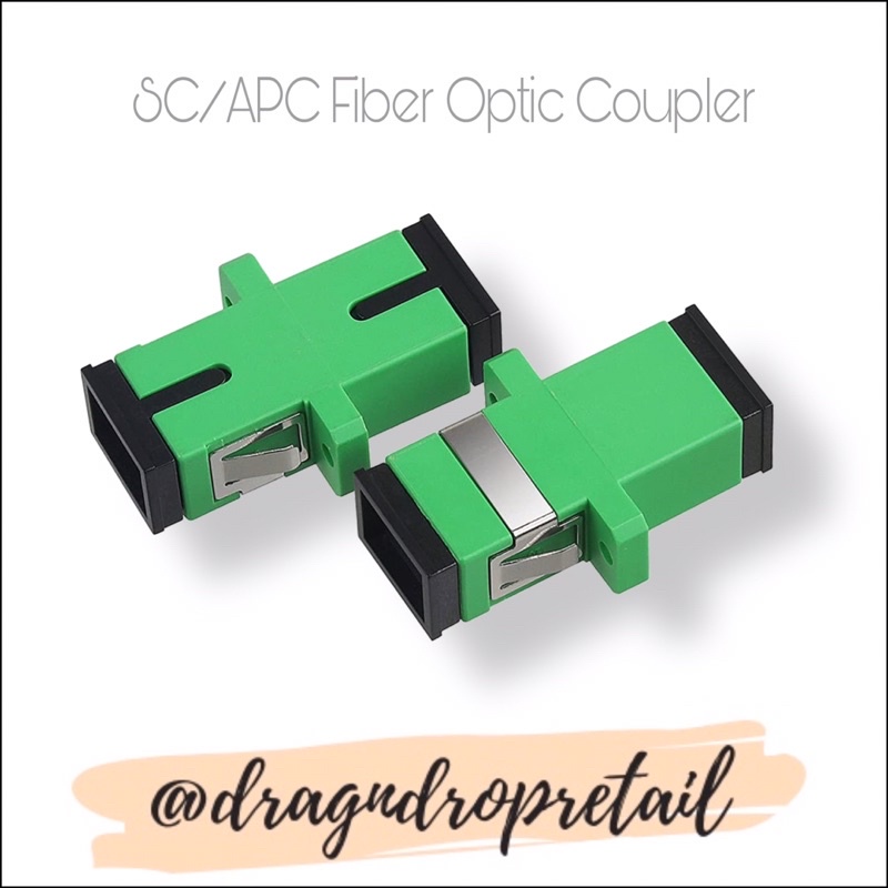 Fiber Optic Cable Adapter Coupler Connector SC/APC-SC/APC Simplex Singlemode - 1pc | Shopee ...