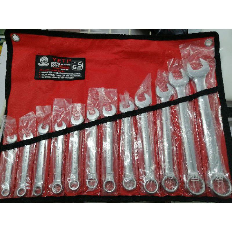 YETI 12pcs Combination Wrench ( sizes 8, 9, 10, 11, 12, 13, 14, 15, 17 ...
