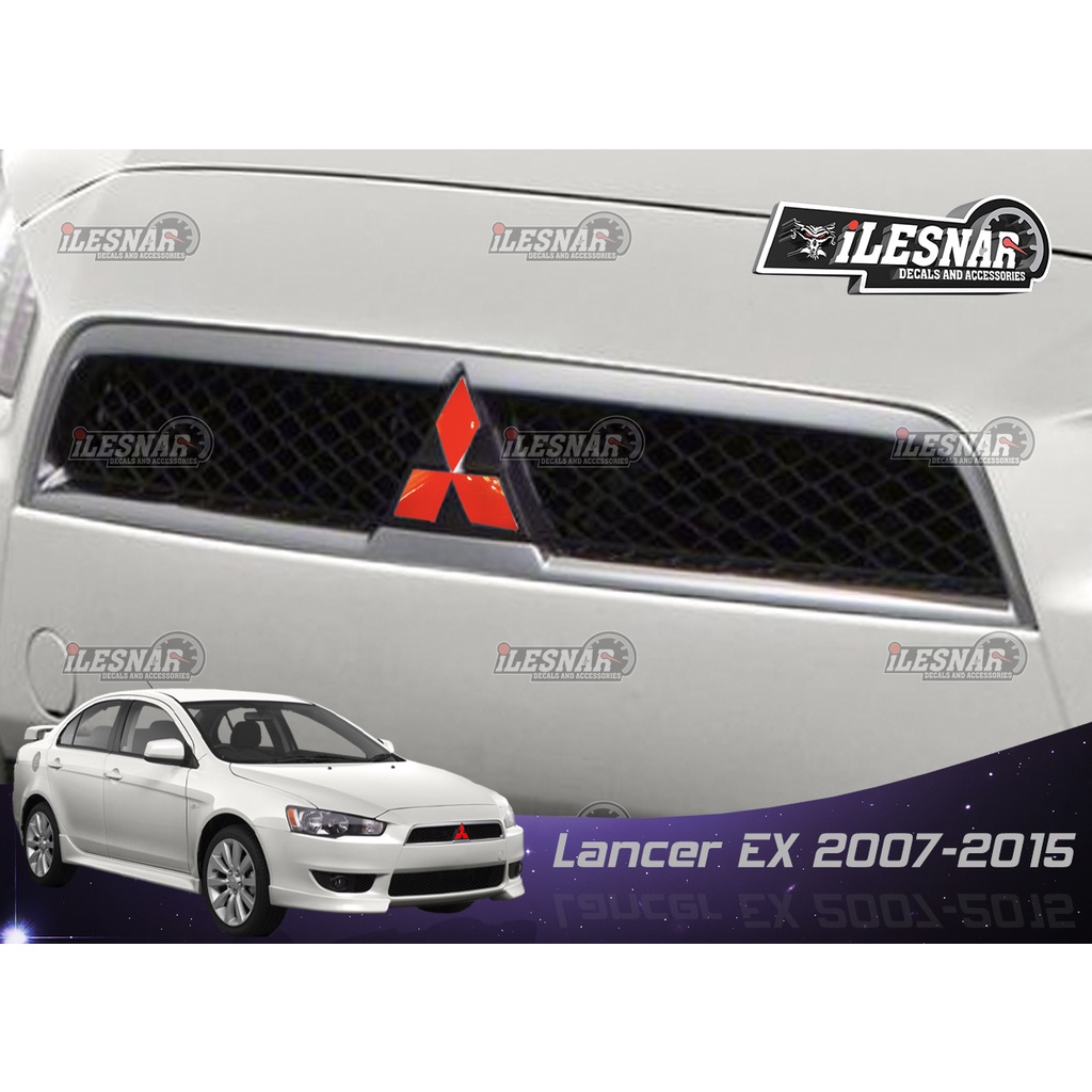 Mitsubishi Lancer EX 2007-2015 GLS/GLX Front & Rear Logo Decal Sticker ...