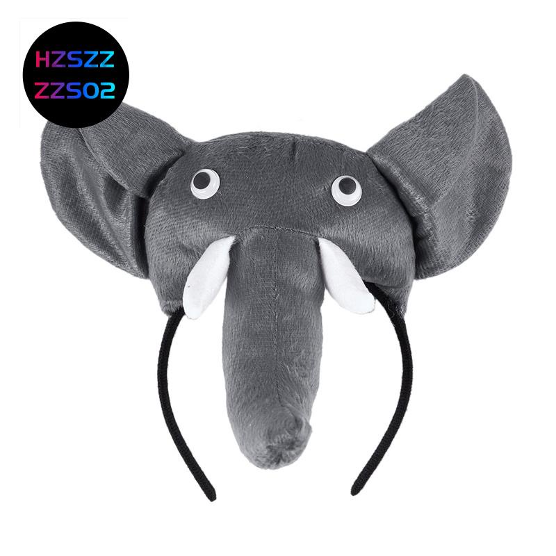 3D elephant headband animal farm adult children costume mask masks ball ...