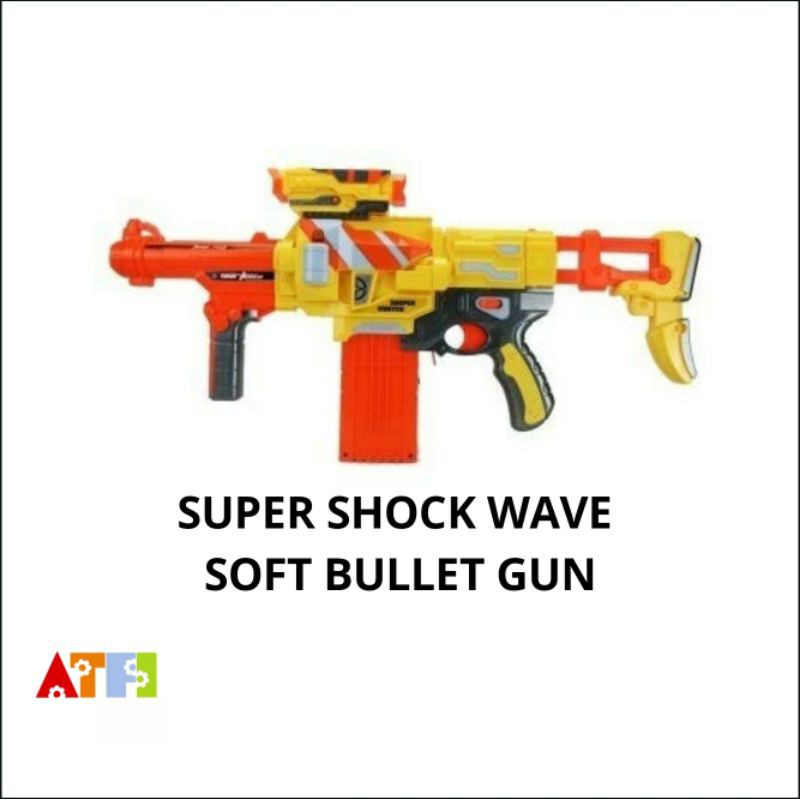 Super Shock Wave Automatic Soft Bullet Gun 2 Sizes | Shopee Philippines