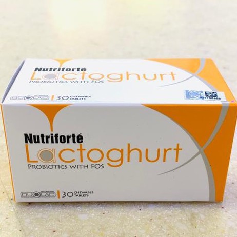 Nutriforte Lactoghurt Probiotics with FOS -30's chewable Tablets ...