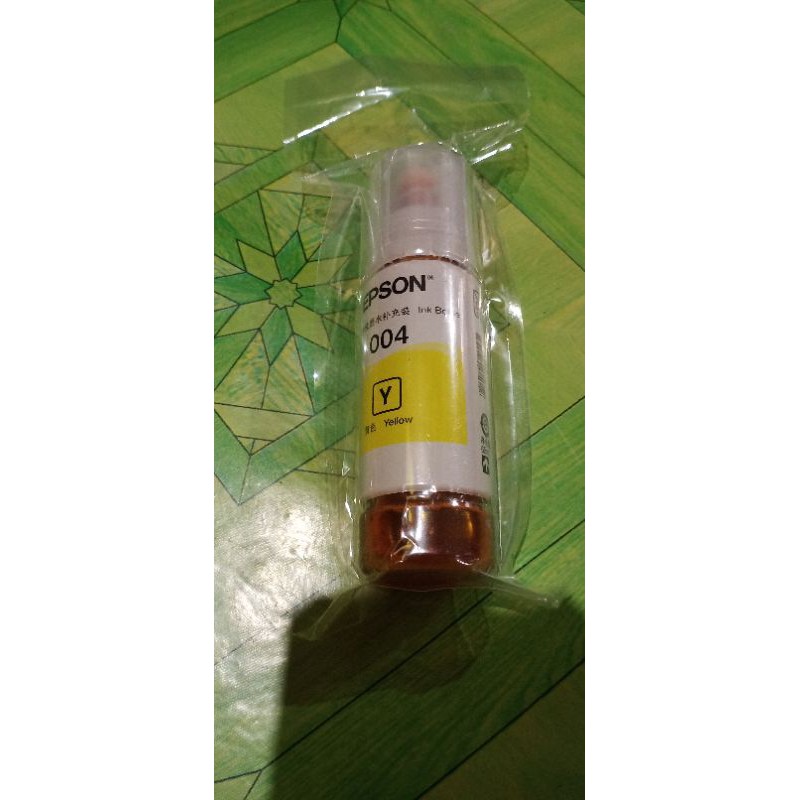 Epson L series printer 004 yellow orig ink 65ml vacuum sealed | Shopee ...
