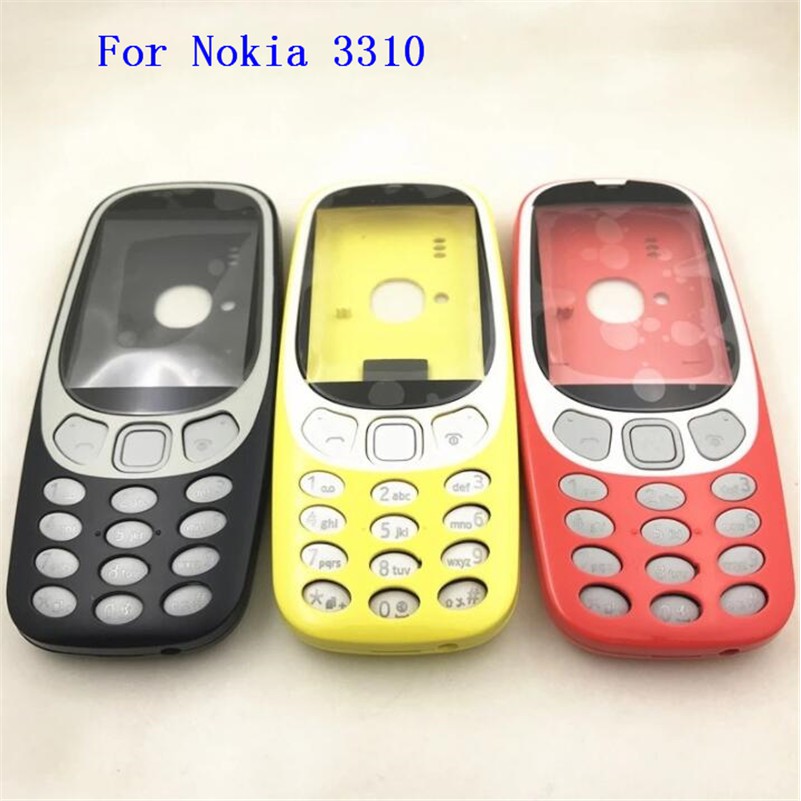 Full Housing For Nokia 3310 2g Version Face Frame Battery Cover Case