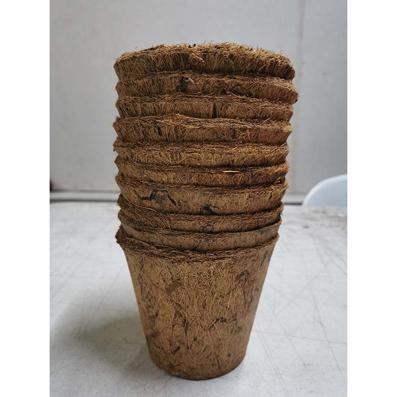 LARGE ROUND COCO POTS PLANT POTS POTS FOR PLANTS (4.5 INCH) | Shopee ...