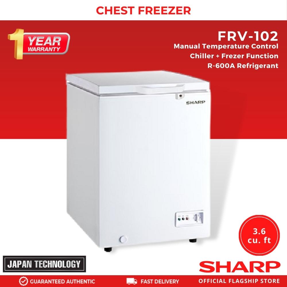 Sharp Chest Freezer FRV-102 3.6 cuft (NCR Delivery) | Shopee Philippines