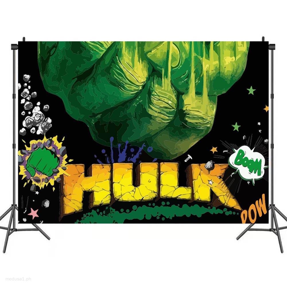 100x150CM Marvel Hulk Backdrop Photography Background Superhero Banner ...