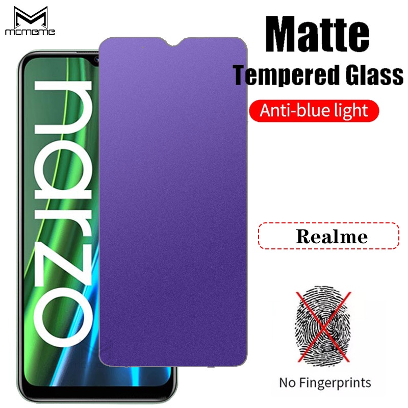 Matte Anti Blue Light Ray Tempered Glass Screen Protector Realme Note ...
