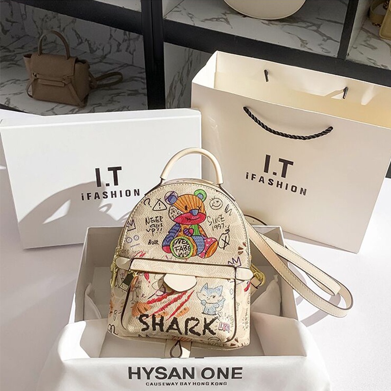 Backpack women's new summer small backpack Fashion Backpack PU Leather ...