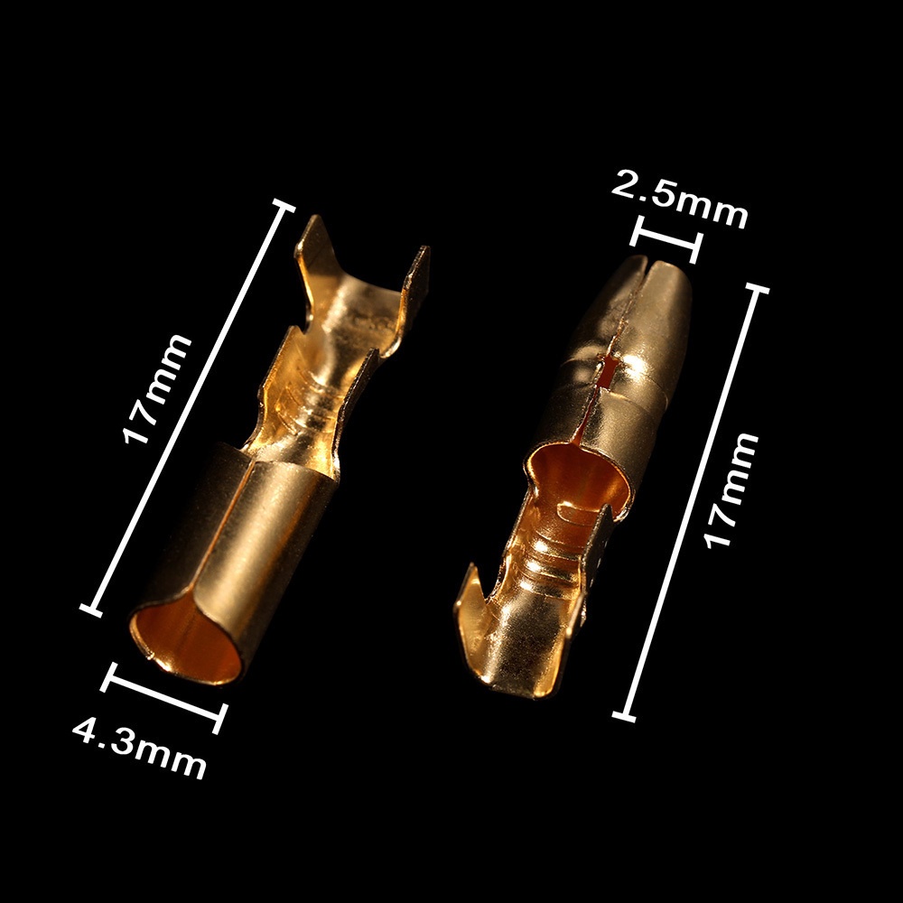 20/50Set 4.0mm Male Female Motorcycle Bullet Connector Terminals For ...