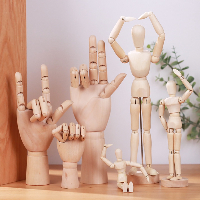 564 Artist Movable Limbs Male Wooden Toy Figure Model Mannequin Art ...