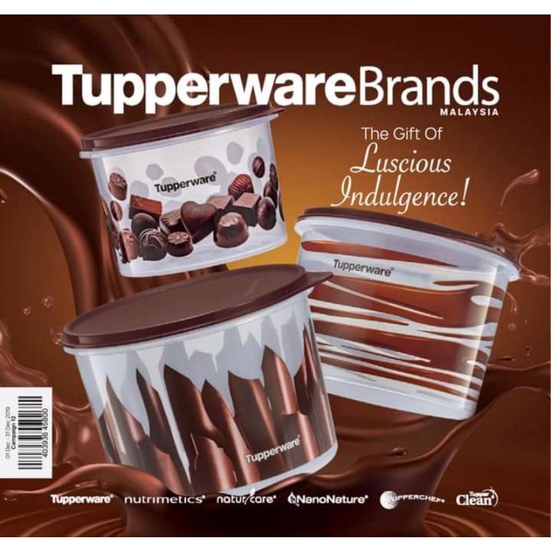 Canister Tupperware Grand Choco Tower Set Tupperware Bekas Kedap Udara ...