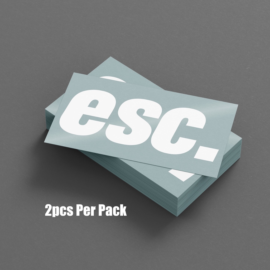 esc sticker small - 2pc per pack - official esc | Shopee Philippines