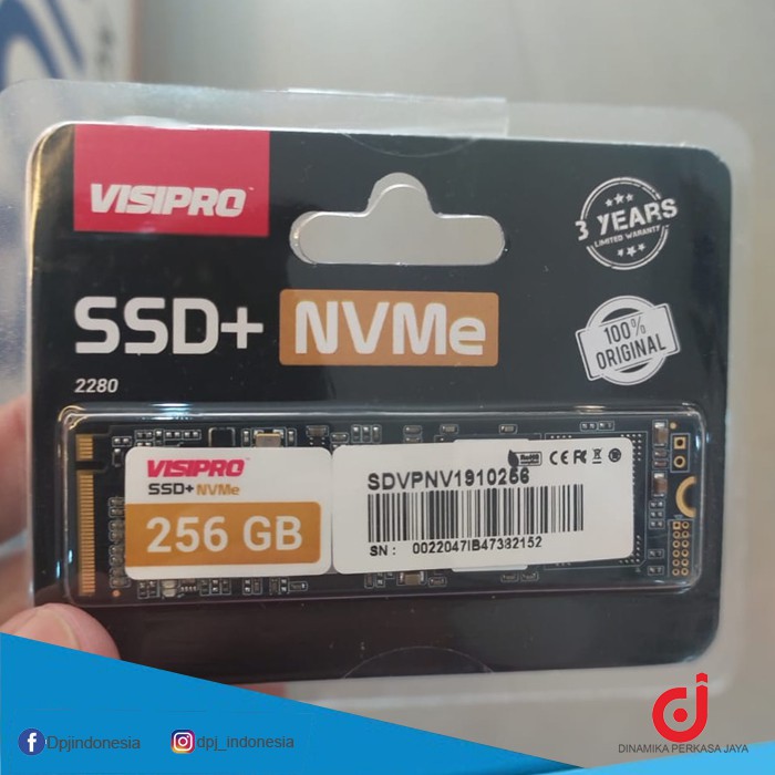 Ssd NVME VISIPRO 256GB Original Official Warranty | Shopee Philippines