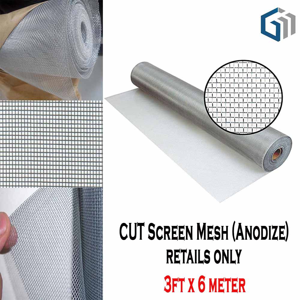 CUT Screen Mesh (Anodize) 3ft x 6meter | Shopee Philippines