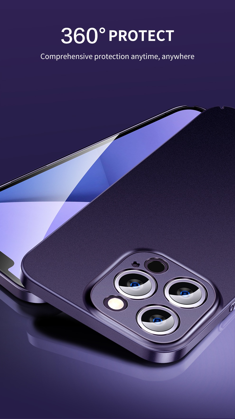 SmartDevil Matte Phone Case For Anti-Fingerprint Lens Protective Cover ...