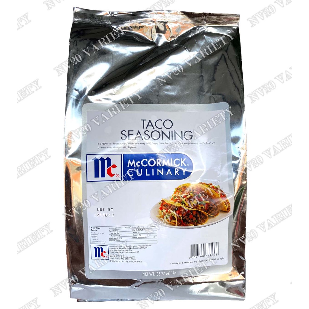 Taco Seasoning Mc Cormick Taco Seasoning 1kg | Shopee Philippines