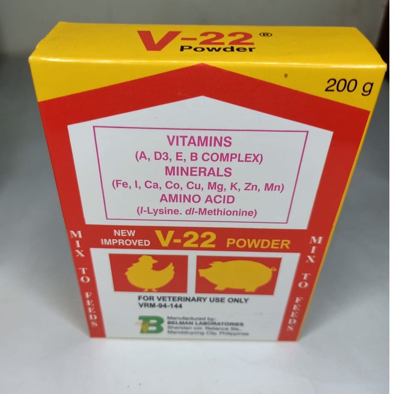 OUTH VET] V-22 POWDER FOR GAMEFOWL/ VITAMINS ng Manok Panabong/(200g ...