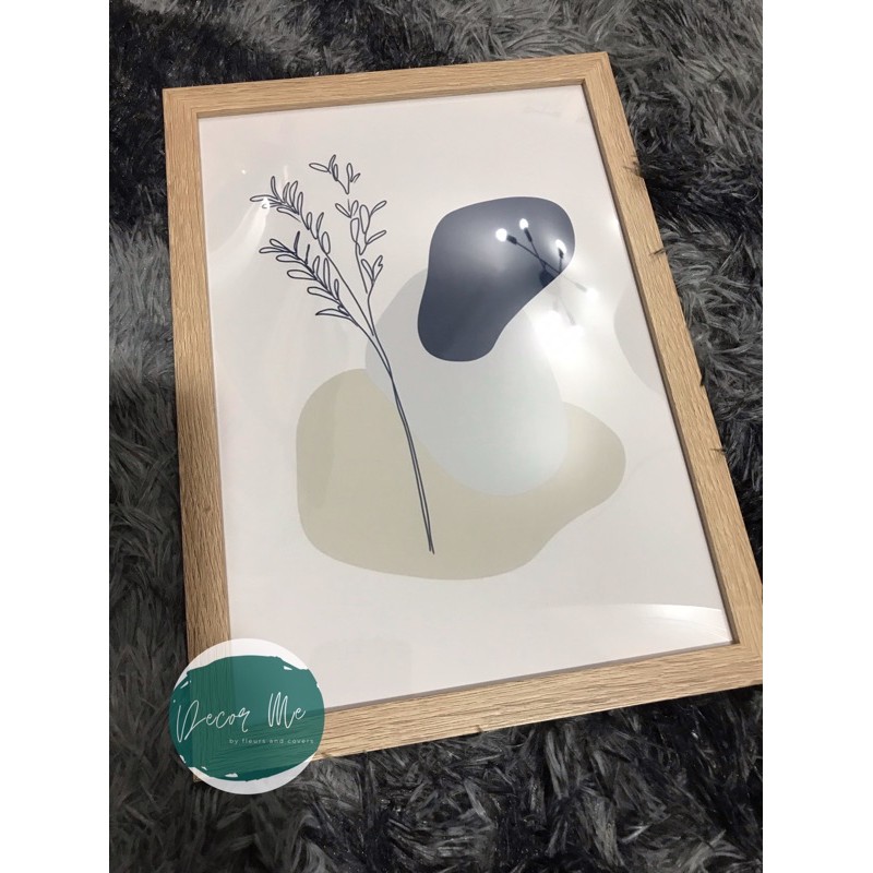 ABSTRACT WALL AND SHELF DECOR MINIMALIST WOOD FRAME | Shopee Philippines