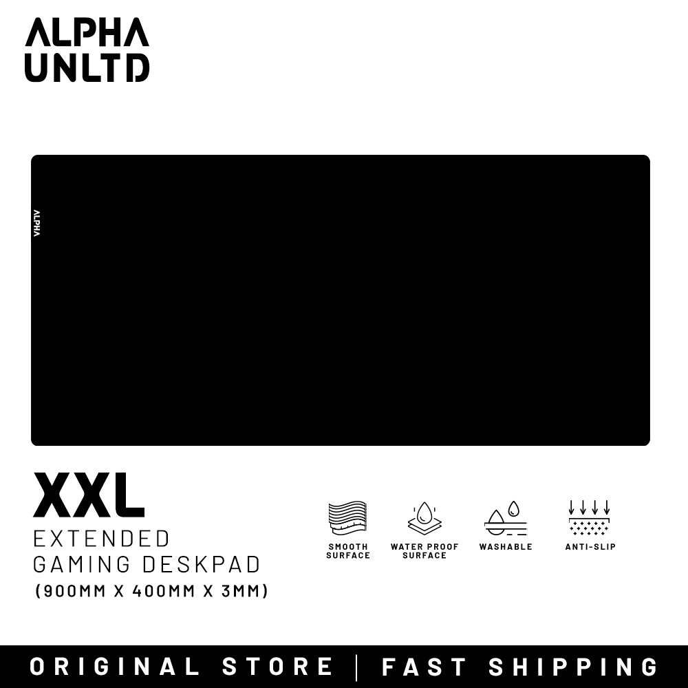 Alpha Unltd Gaming Mousepad XXL |(900x400x4mm) | Standard (Speed ...