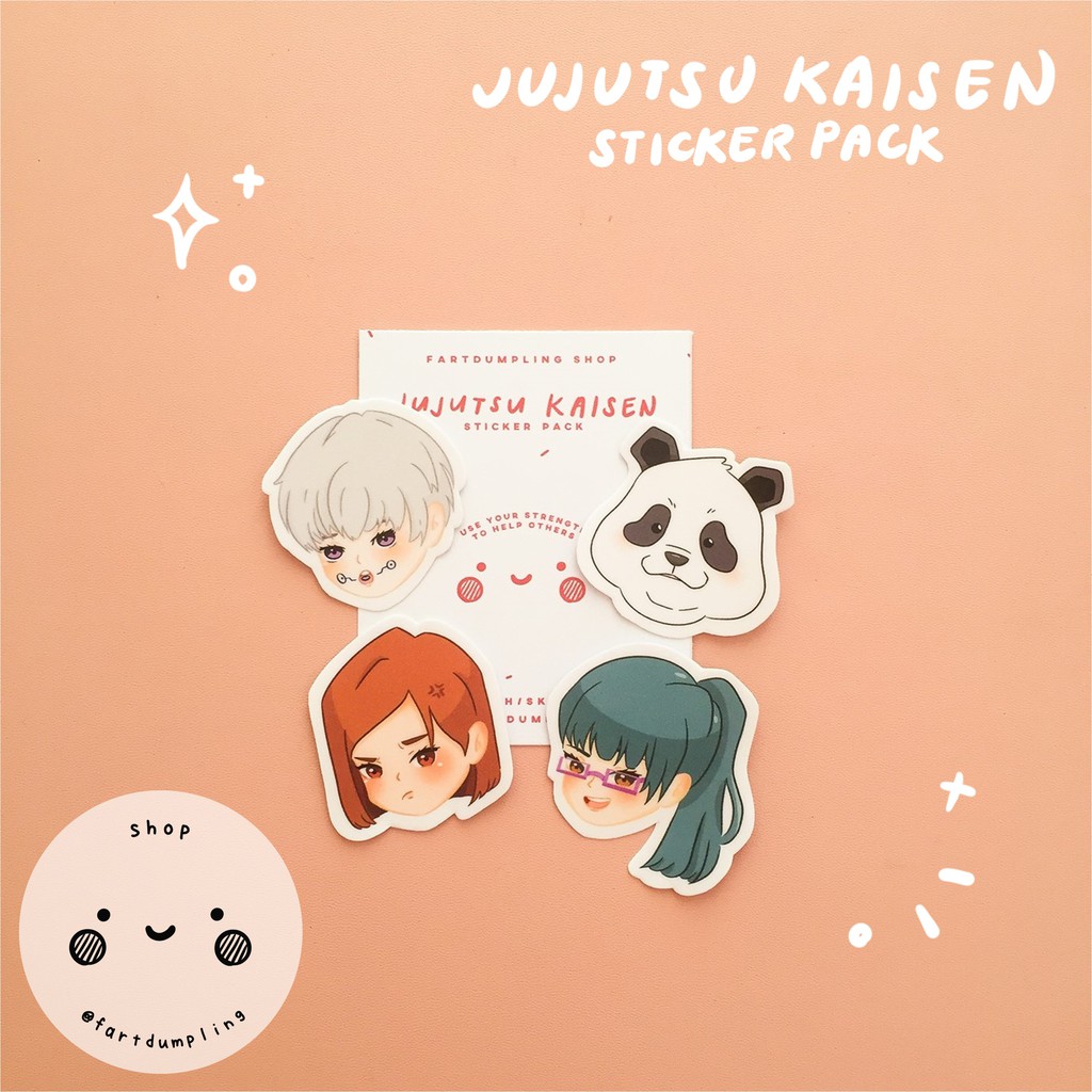 Jujutsu Kaisen JJK Sticker Pack (4 pcs.) | Shopee Philippines