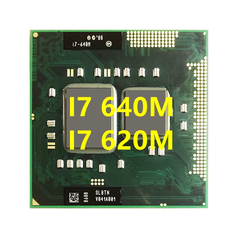 i7 640M SLBTN i7 620M SLBTQ SLBPD Dual-Core Quad-Thread CPU Processor ...