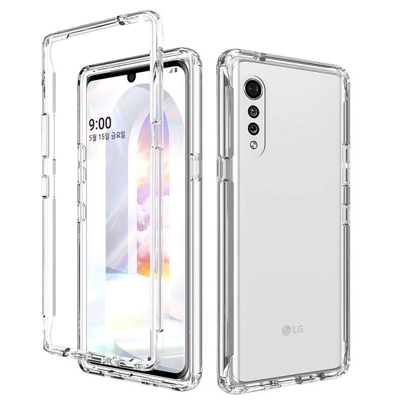 For LG Velvet 5G Hybrid Heavy Duty Full Body Gradient Shockproof ...