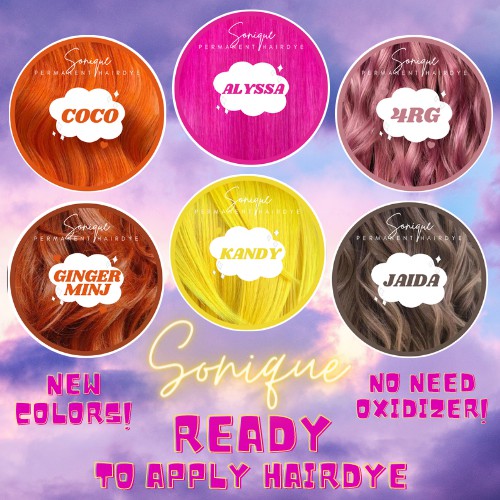 120ML SONIQUE Permanent Hair dye READY TO APPLY! NO NEED OXIDIZER ...