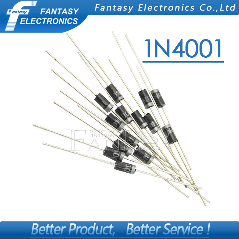 100PCS Rectifier Diode IN4001 1A 50V DO-41 1N4001 board | Shopee Philippines