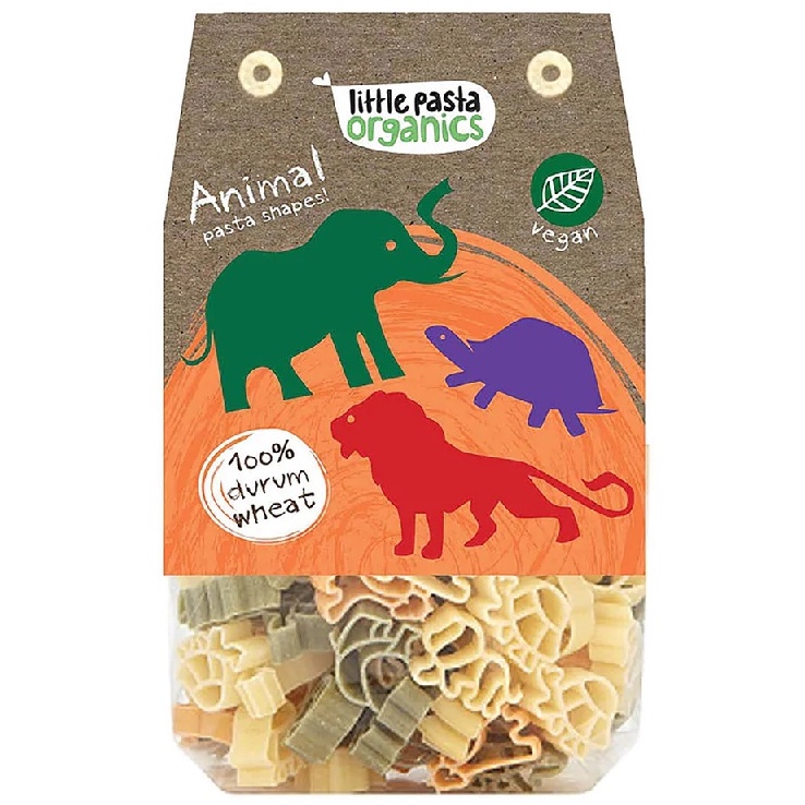Little Pasta Organics Animal Pasta Shapes - 100% Durum Wheat (250g ...