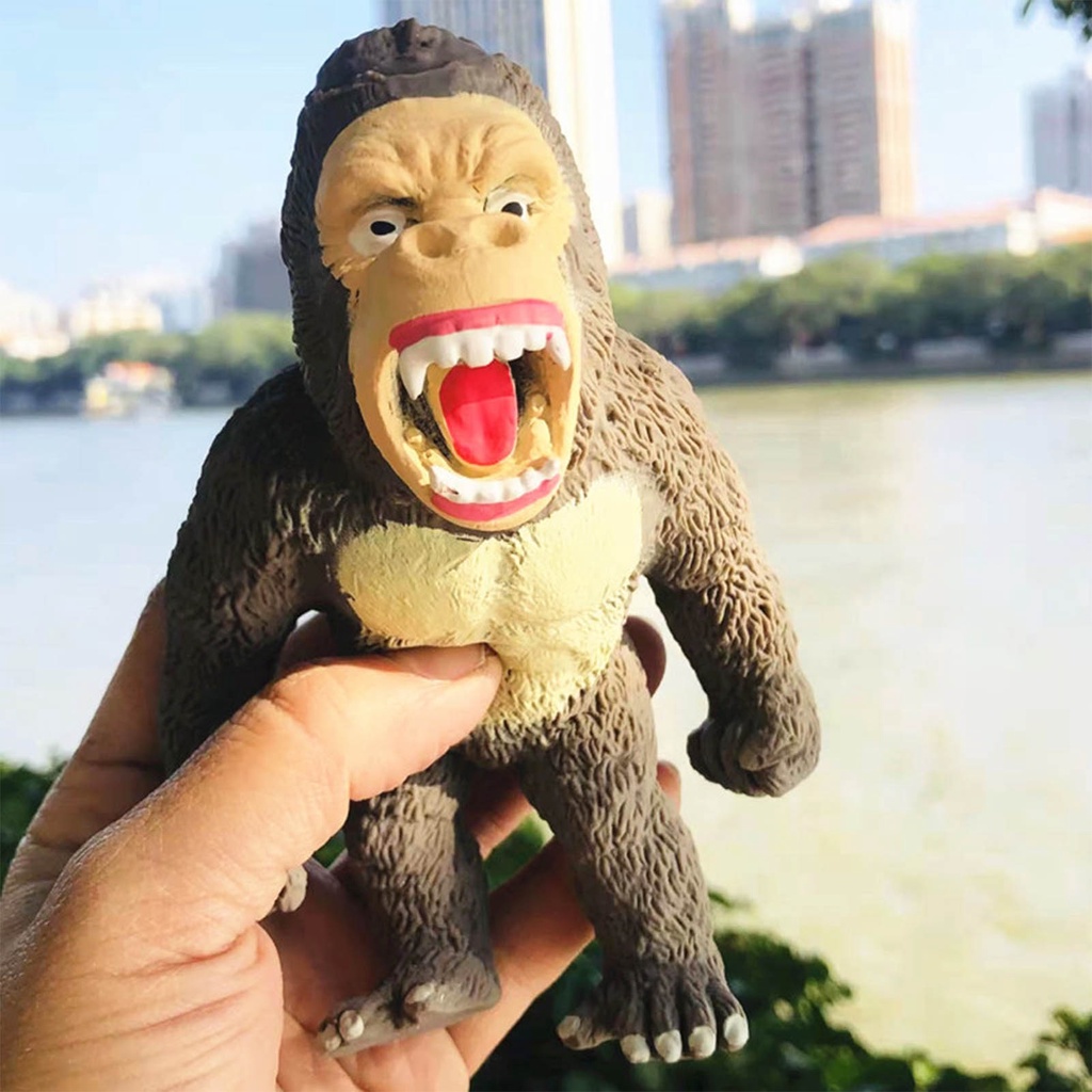 Squishy Stretch Gorilla Action Figure Toy Orangutan Figurines Gorilla ...