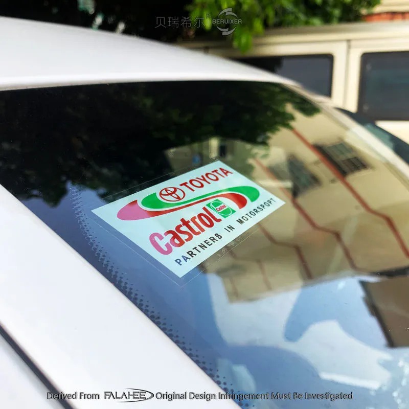 Car front and rear windshield static stickers Car static stickers are ...