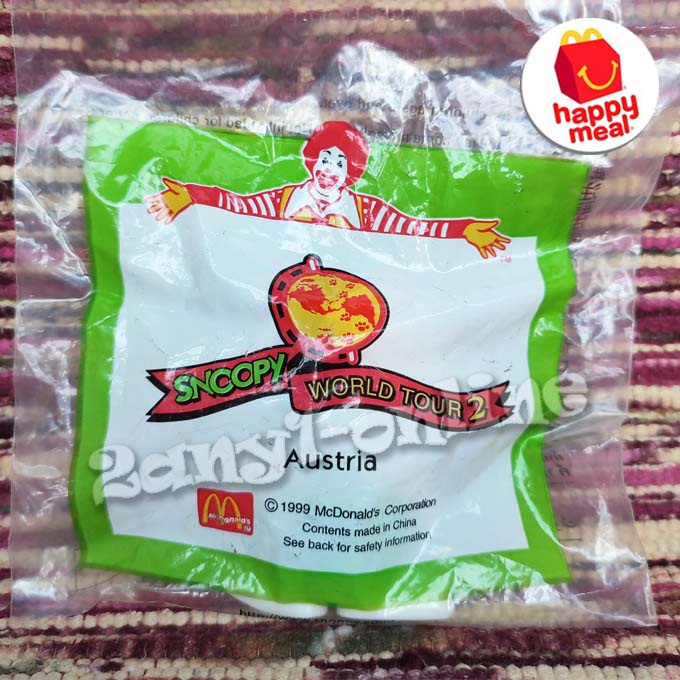1999 Mcdo Snoopy World Tour - AUSTRIA (Sealed) | Shopee Philippines