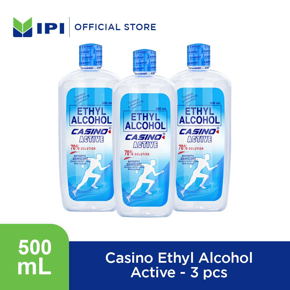 Casino Ethyl Alcohol Active 500ml [Bundle of 3] | Shopee Philippines