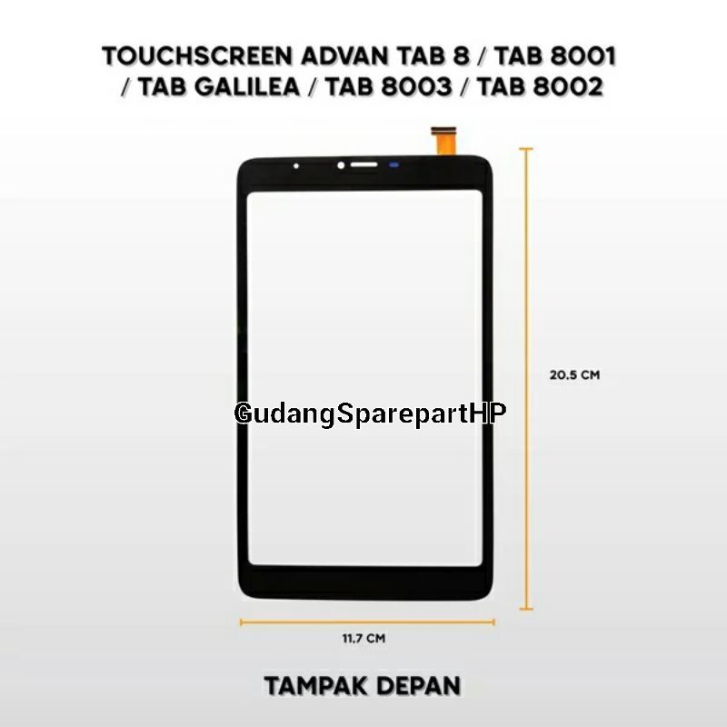LAYAR TOUCHSCREEN TOUCHSCREEN ADVAN TAB 8 8001 8002 8003 GALILEA ORIGINAL | Shopee Philippines