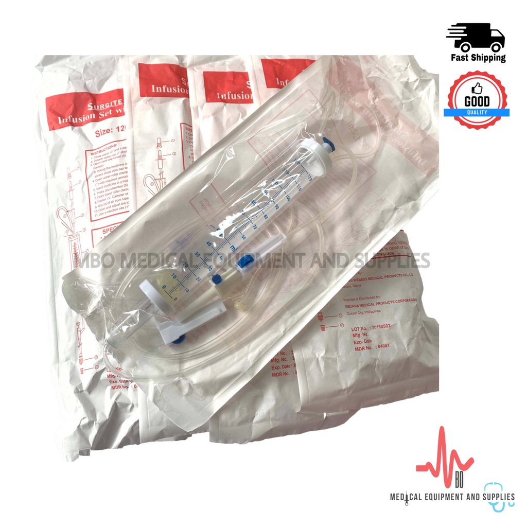 Volumetric Infusion Set / Soluset - 100ml, 120ml, 150ml | Shopee ...
