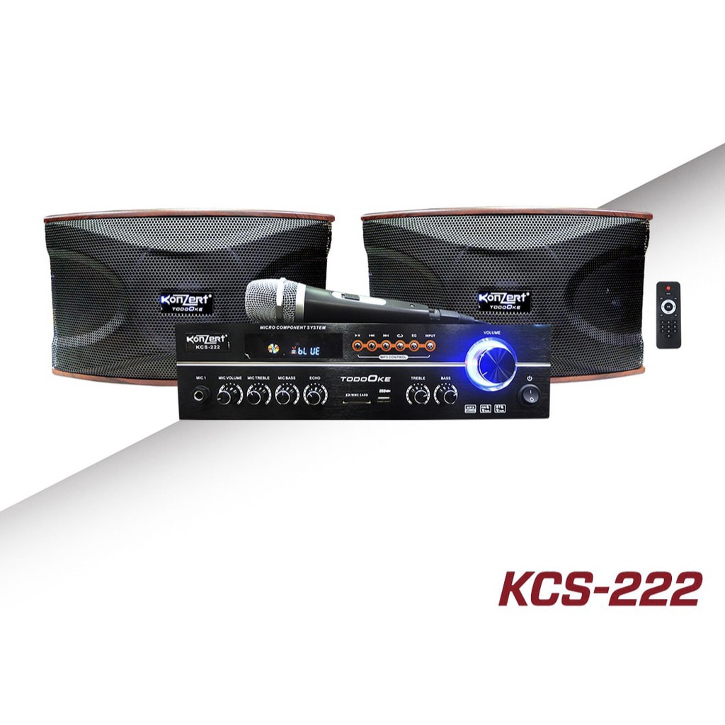 Konzert KCS-222 8'' inch Micro Component System with USB/SD, Bluetooth ...