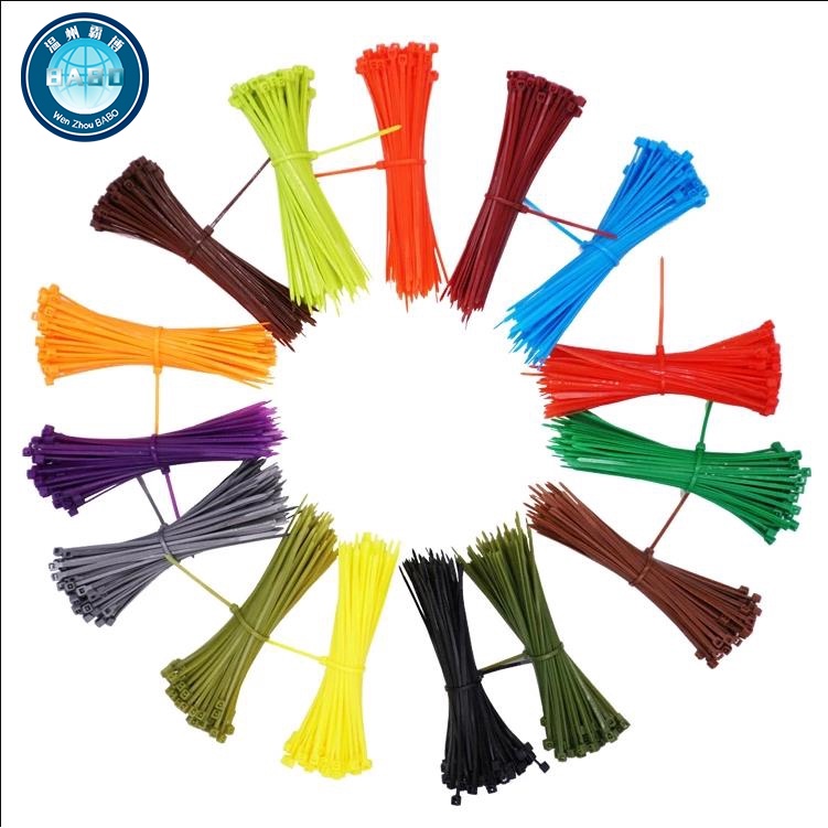 Plastic strip with wire sealing, 100 strips, 11 colors, 4x200mm, with ...