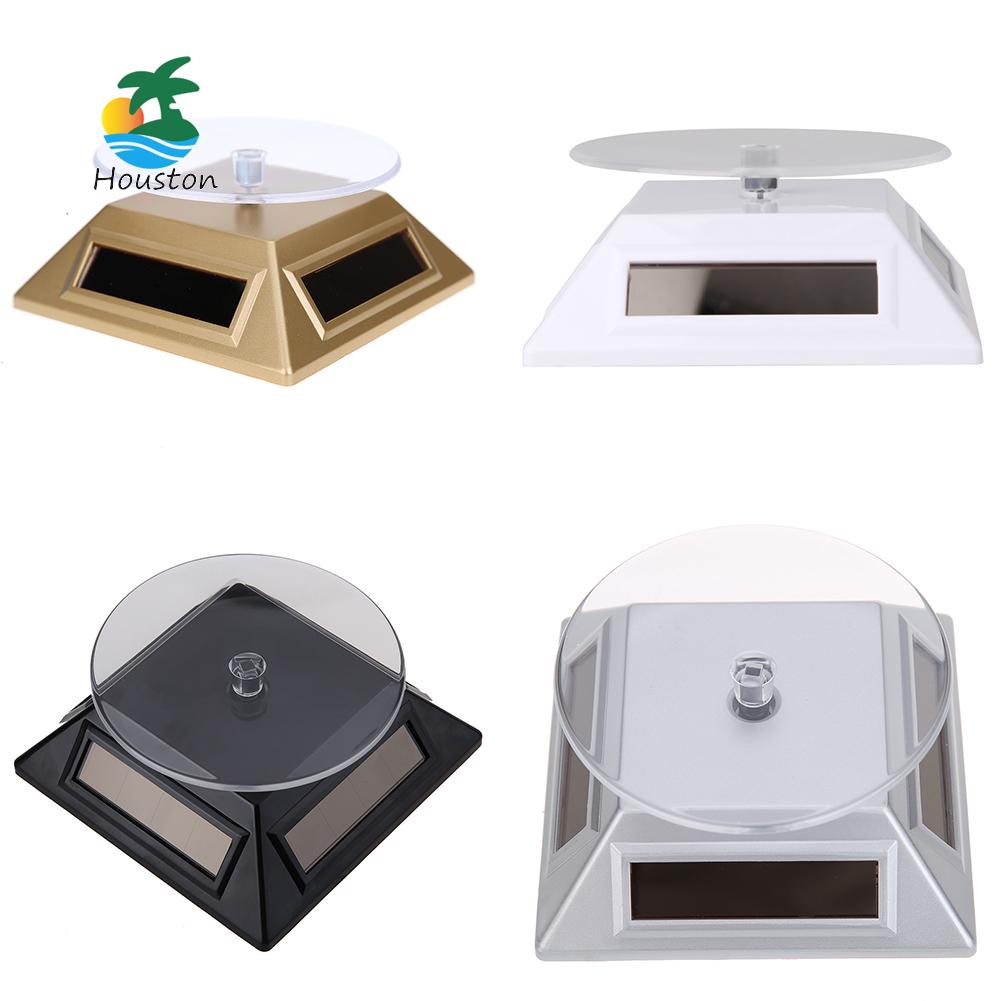 [22-ZZ]Multifunction Solar Showcase 360 Turntable Rotating Jewelry ...