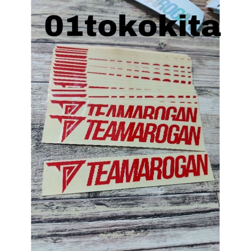 Team AROGAN LOGO CUTING STICKER TARGN CUTTING MODIF MOTORCYCLE HELMET ...