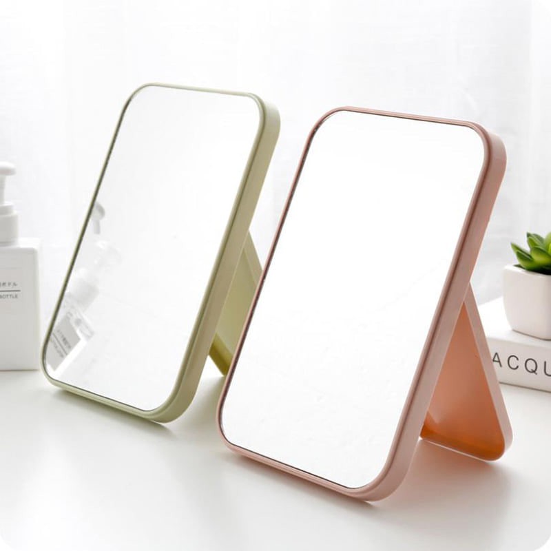 Face Makeup Mirror Desktop Vanity Mirror Large Folding Portable Square ...