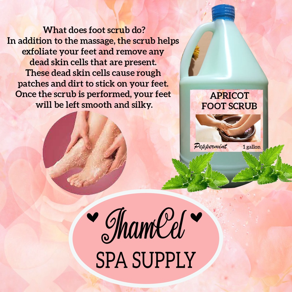 APRICOT BODY/HAND/FOOT SCRUB SPA ESSENTIAL IN GALLON | Shopee Philippines