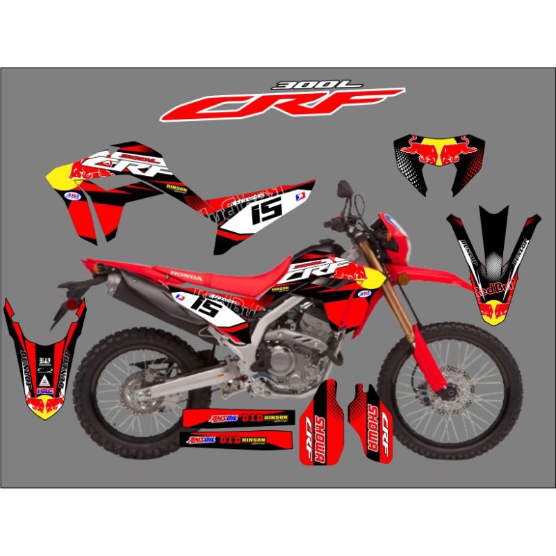 Honda crf 300L full body decals | Shopee Philippines