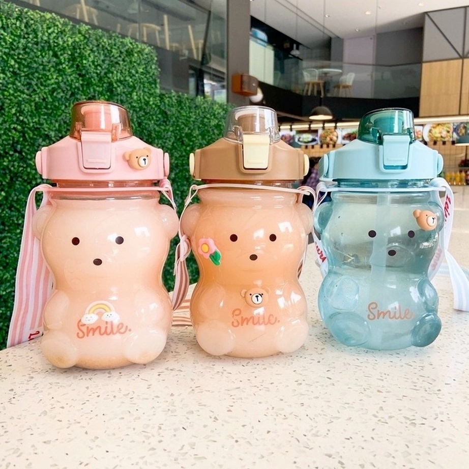 Drink Bottle Doll / Bear / FREE STICKER + Rope / VIRAL Bottle | Shopee ...